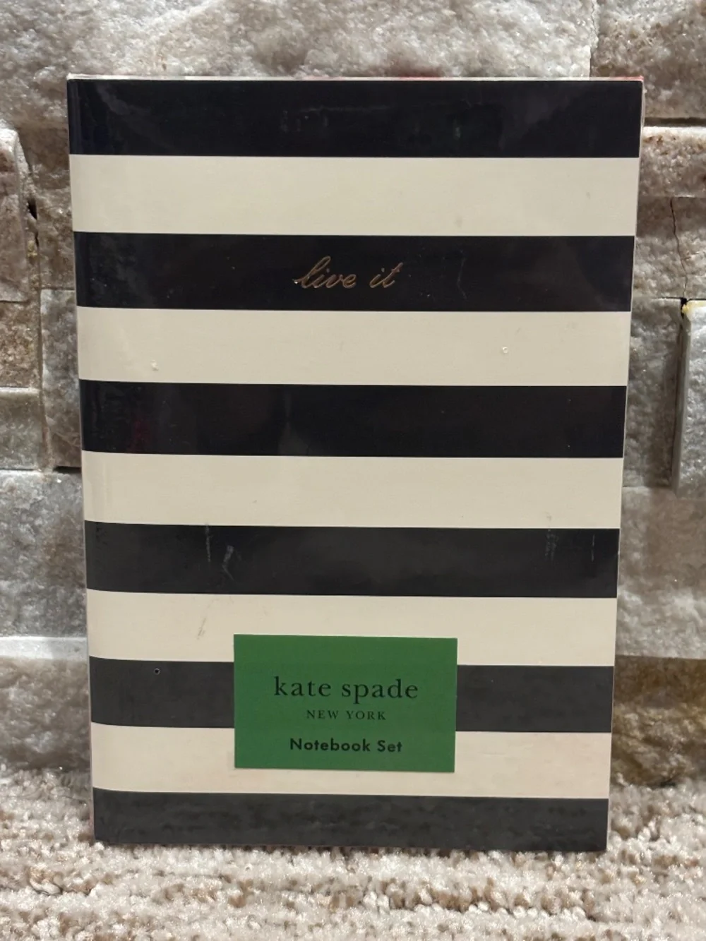 kate spade | Office | Kate Spade Black Stripe Set Of 2 Notebooks | Poshmark